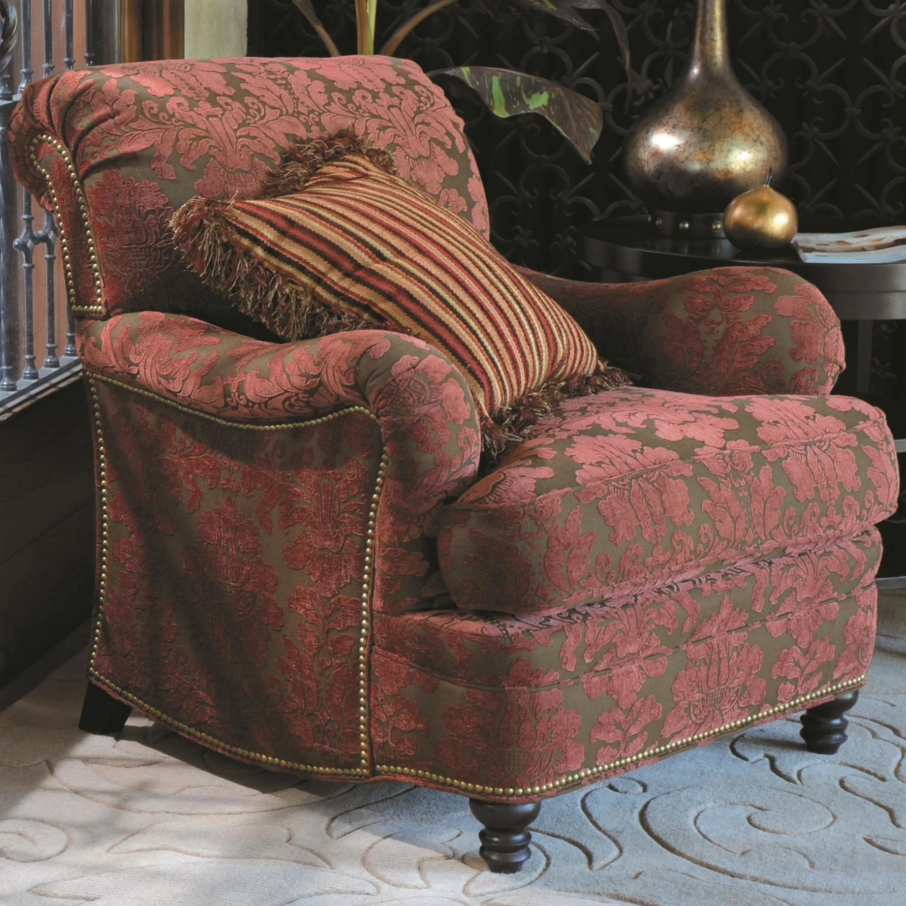 Norwalk Ellis 749-30 Traditional Chair With Nailhead Trim | Wayside Furniture & Mattress ...